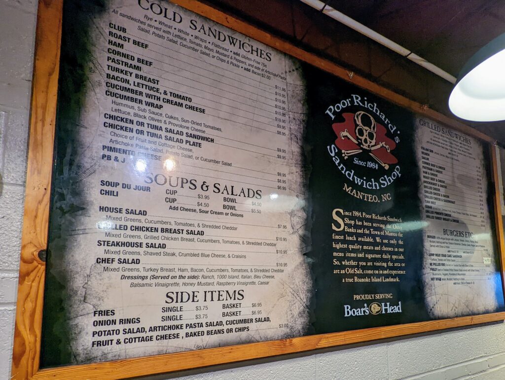Poor Richard's Sandwich Shop: Manteo's Best Sandwiches - The Better ...